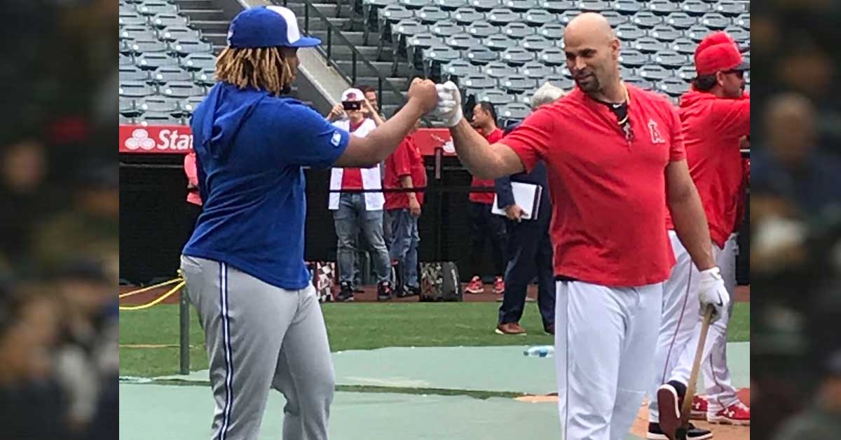 El dominicano Albert Pujols ofrece consejos a su compatriota Vlad ...
